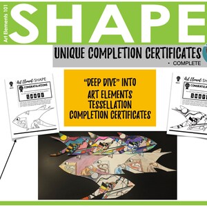 Art Elements 101 Unit 2: SHAPE | Printable Art Lessons for Kids | Art ...