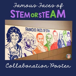 Printable Famous Faces of STEAM Collaborative Poster | Inspirational ...