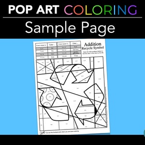 Earth Day Activity for Kids | Color by Number Math Fact Review Coloring ...