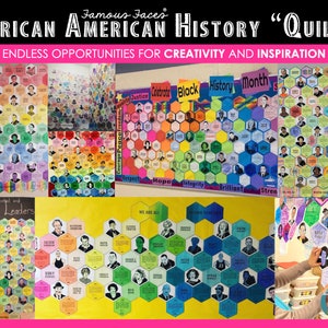 PRINTABLE Black History Month Biographical "quilt" Collaborative ...
