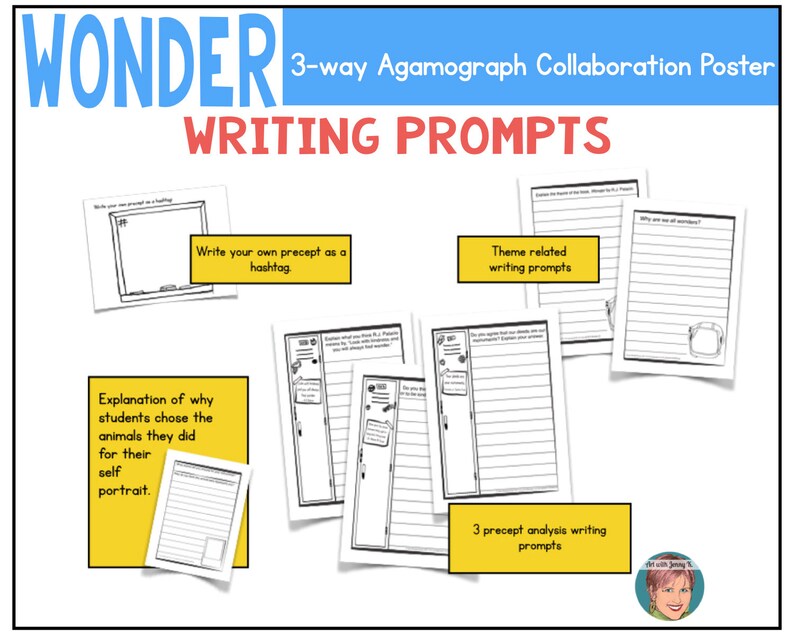 WONDER by RJ Palacio Printable 3-way Collaboration Agamograph Poster ...