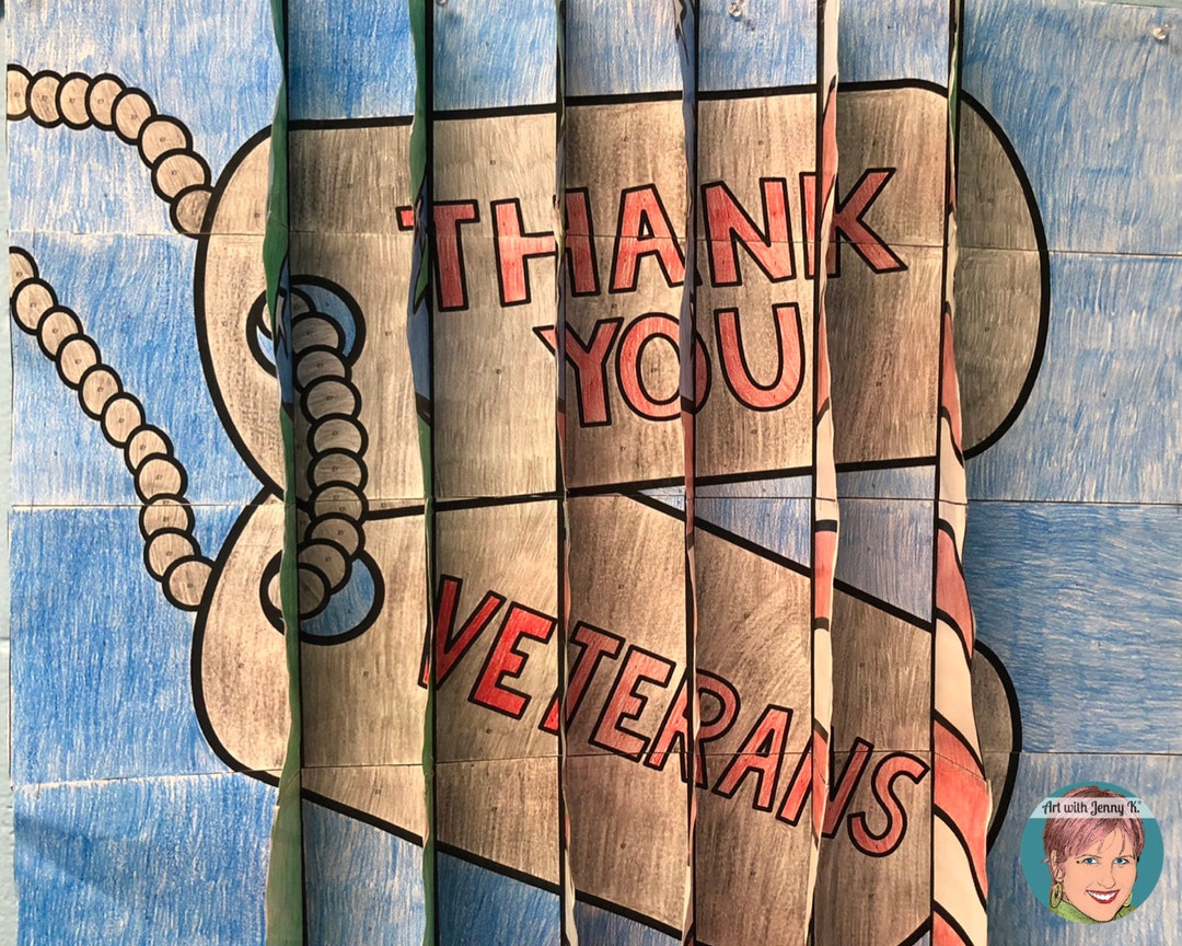 Printable Veteran's Day Craft Activity for Kids | "thank You, Veterans ...