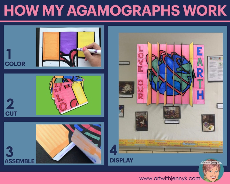 Unique Earth Day Activity for Kids! | PRINTABLE 3D Earth Day Agamograph ...