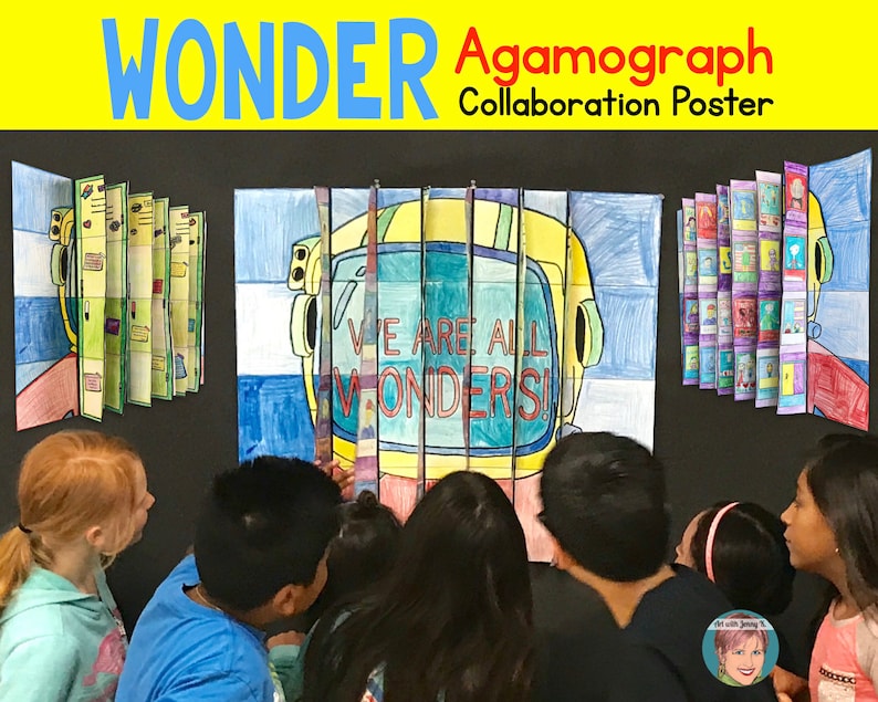 WONDER by RJ Palacio Printable 3-way Collaboration Agamograph Poster ...