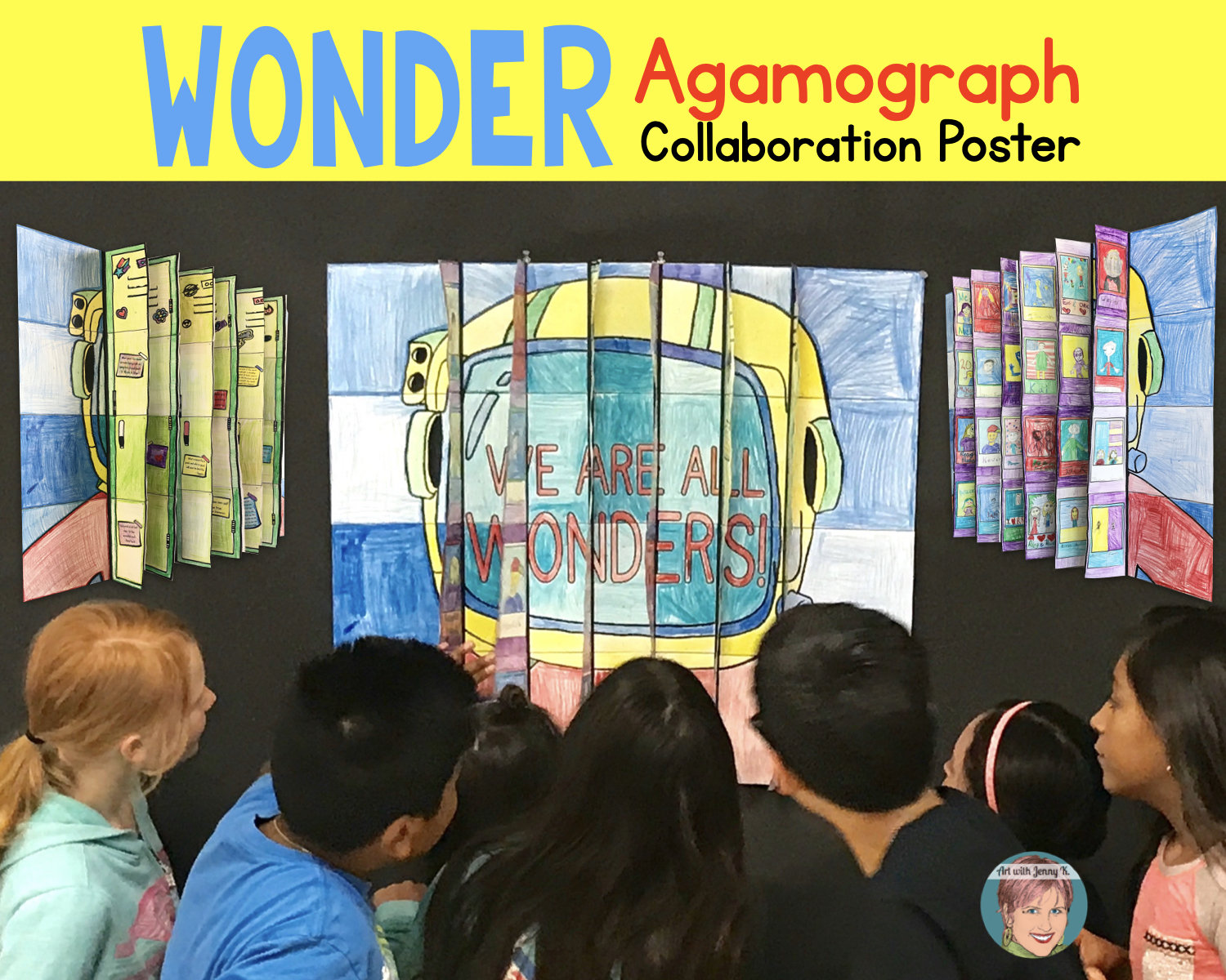 WONDER by RJ Palacio Printable 3-way Collaboration Agamograph Poster ...