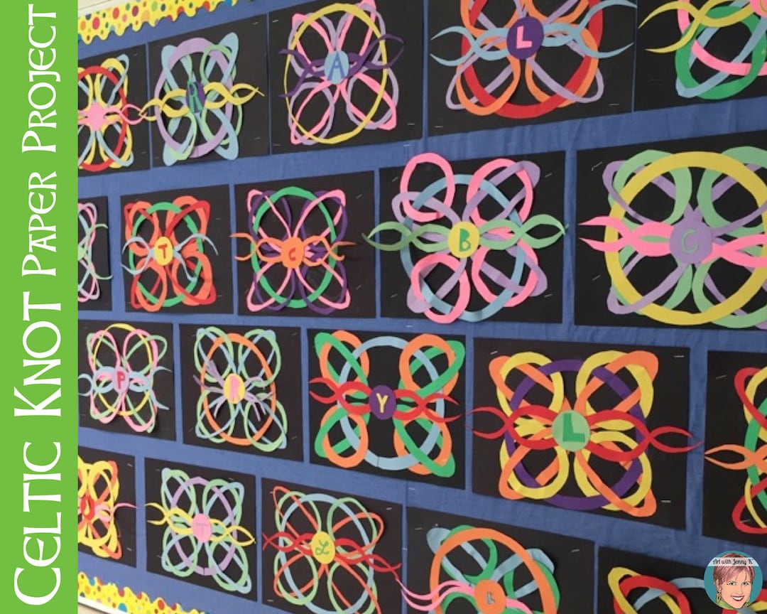 St. Patrick's Day Craft Project for Kids | Celtic Knots Paper Art ...