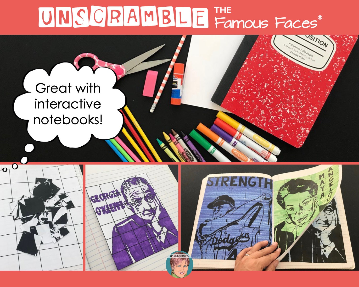 Unscramble the Famous Faces of Growth Mindset volume 2 Printable Fun ...
