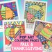 Pop Art Thanksgiving Coloring Pages: Interactive Fall Activity ...
