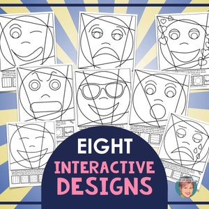 Printable "pop Art" Emoji Coloring Pages + Writing Prompts | Fun End of ...