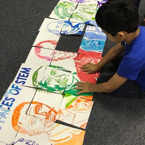 Printable Pop Art Sea Turtles Collaborative Poster Fun Ocean Animals ...