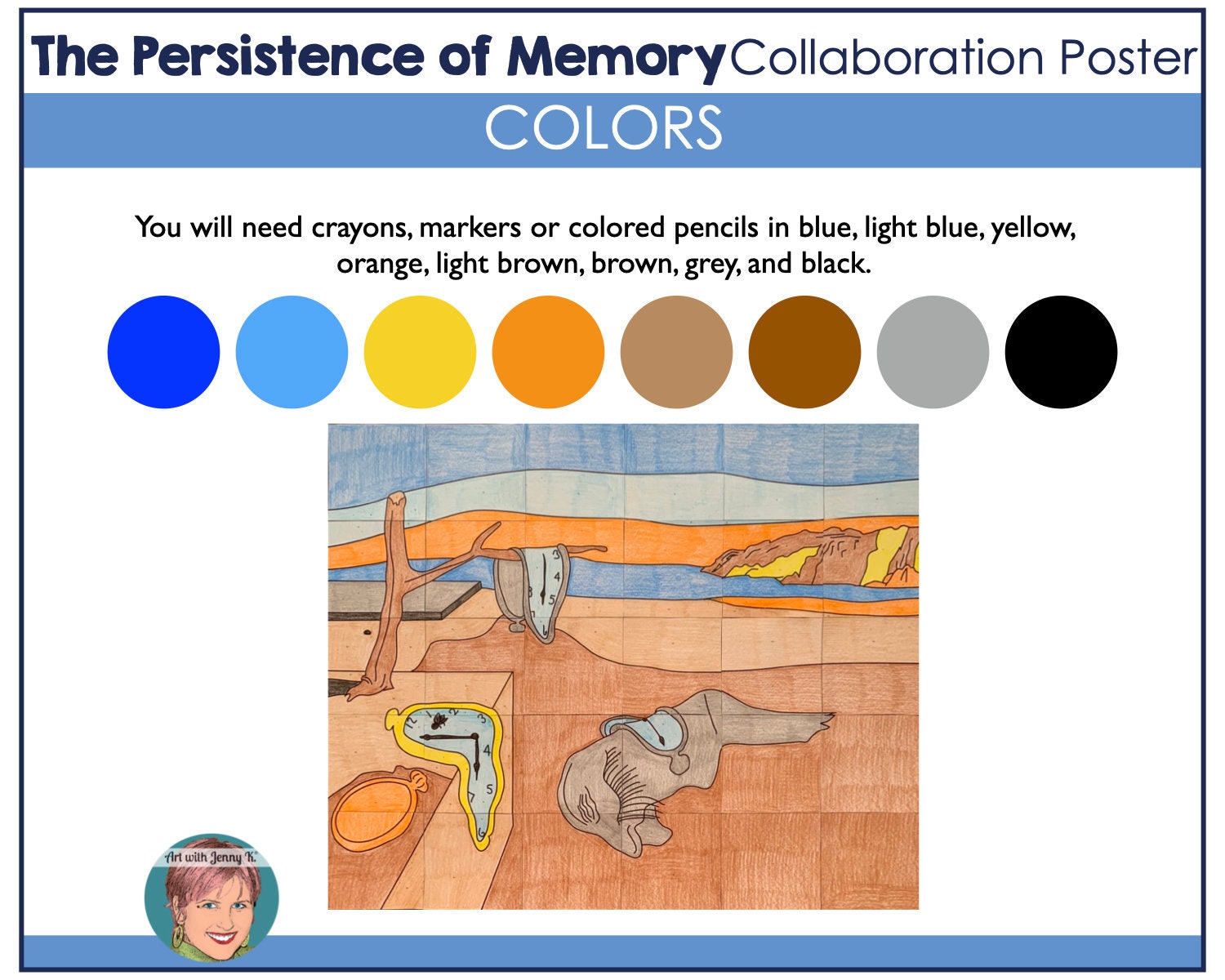 Printable "the Persistence of Memory" by Salvador Dali Collaboration ...