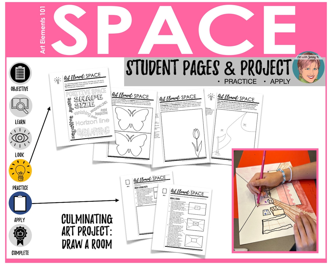 Art Elements 101 Unit 4: SPACE Printable Art Lessons for Kids Art ...