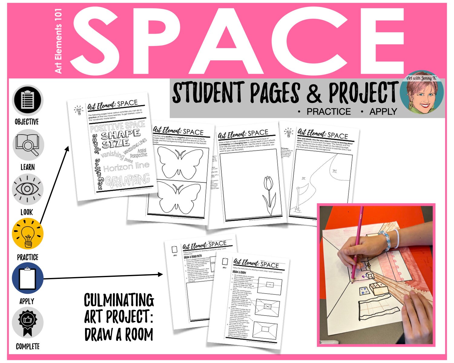 Art Elements 101 Unit 4: SPACE Printable Art Lessons for Kids Art ...