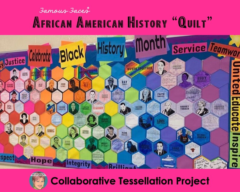 Black History Month Craft Activity for Kids: Collaborative Biographical ...