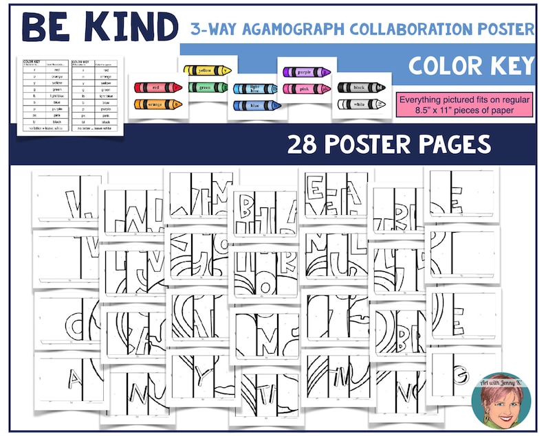 Printable Kindness Craft Activity for Kids | "be Kind" 3D Collaboration ...