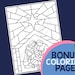 Printable "stained Glass" Nativity Scene Collaborative Coloring Poster ...