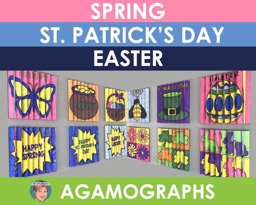 Collection of Agamograph Printables for Spring | St. Patrick's Day ...