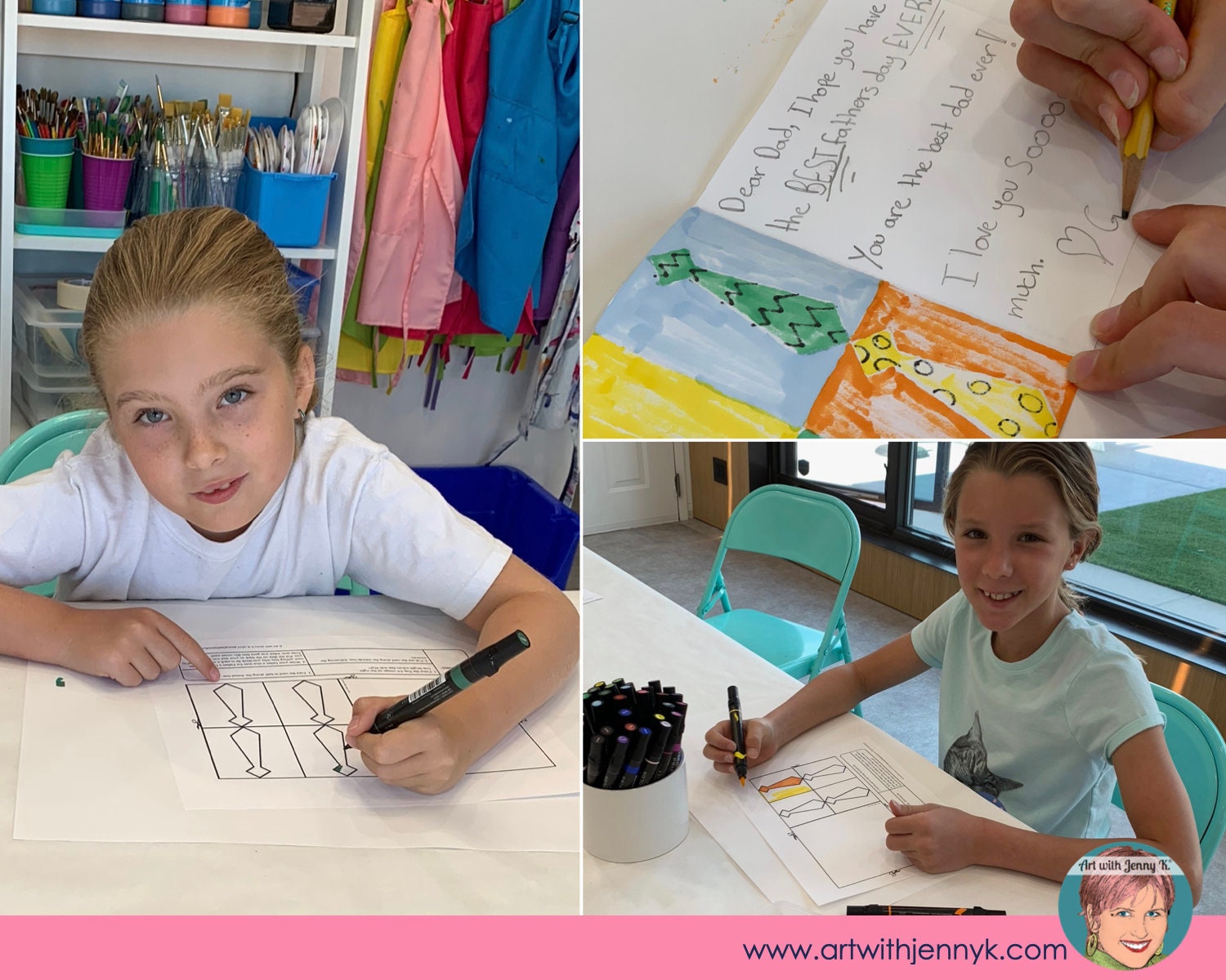 Printable Ready-to-color "pop Art" Father's Day Cards | Fun Fathe's Day ...