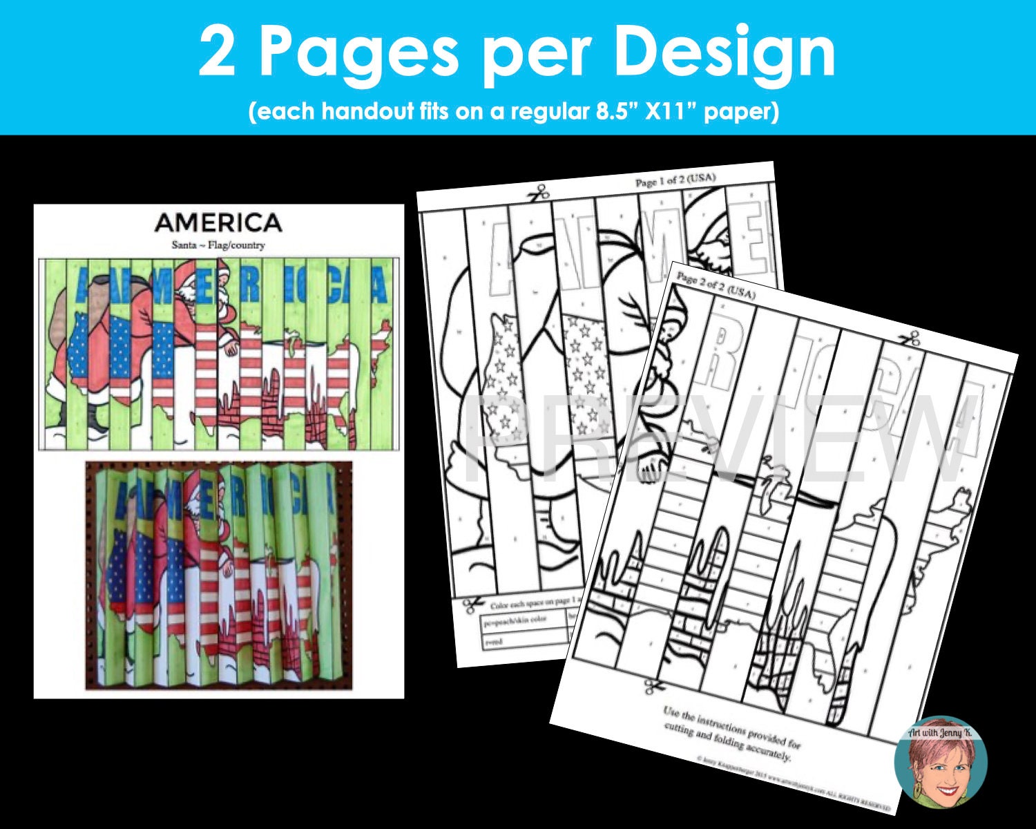 Printable Christmas Around the World Agamograph Art Activity (PDF) - Etsy