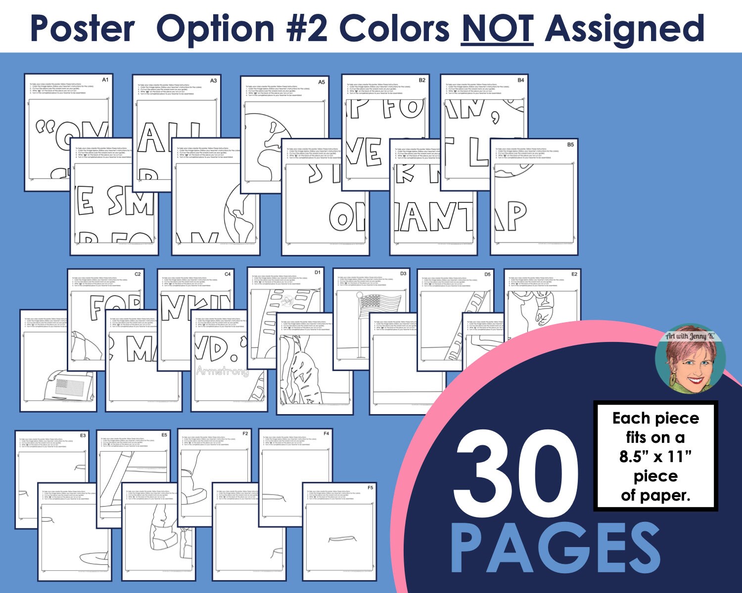 Printable Apollo 11 NASA Moon Landing space History Collaborative ...