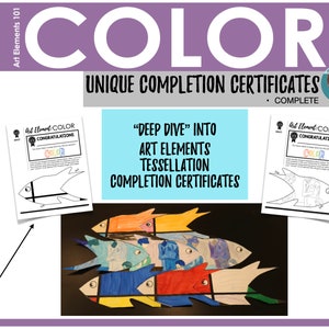 Art Elements 101 Unit 3: COLOR | Printable Art Lessons for Kids | Art ...