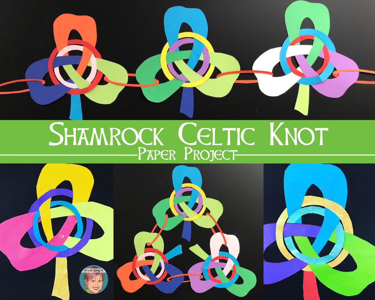 Shamrock Celtic Knot Paper Craft Printable | Fun, Unique St. Patrick's ...