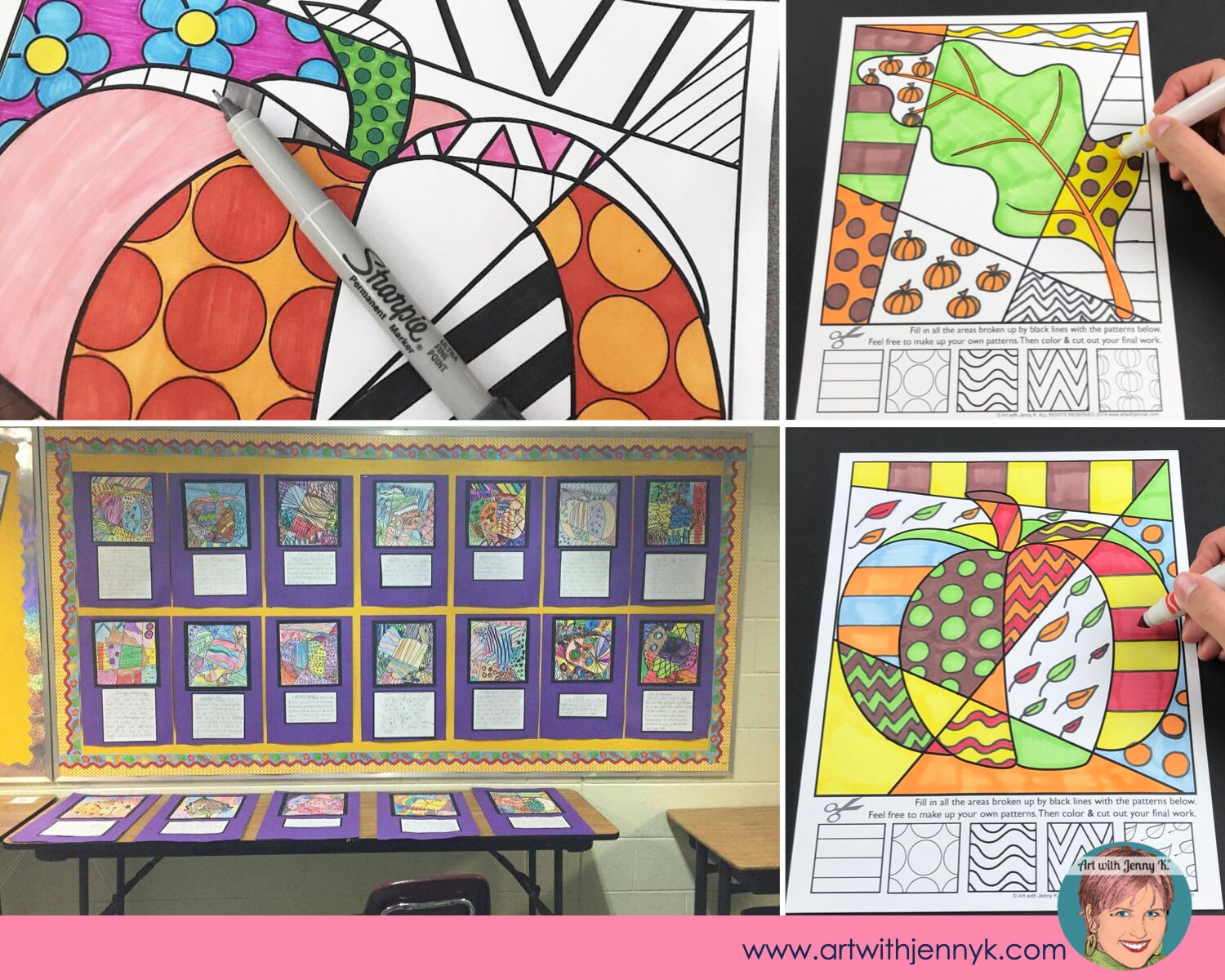 Printable pop Art Thanksgiving Coloring Pages and Writing Prompts No ...