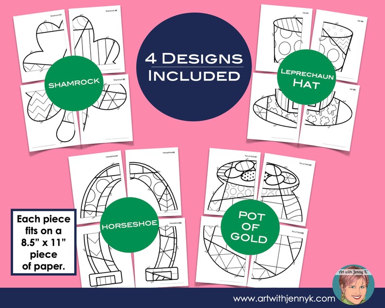 Printable St. Patricks Day Coloring Table Posters Extra Large Coloring ...