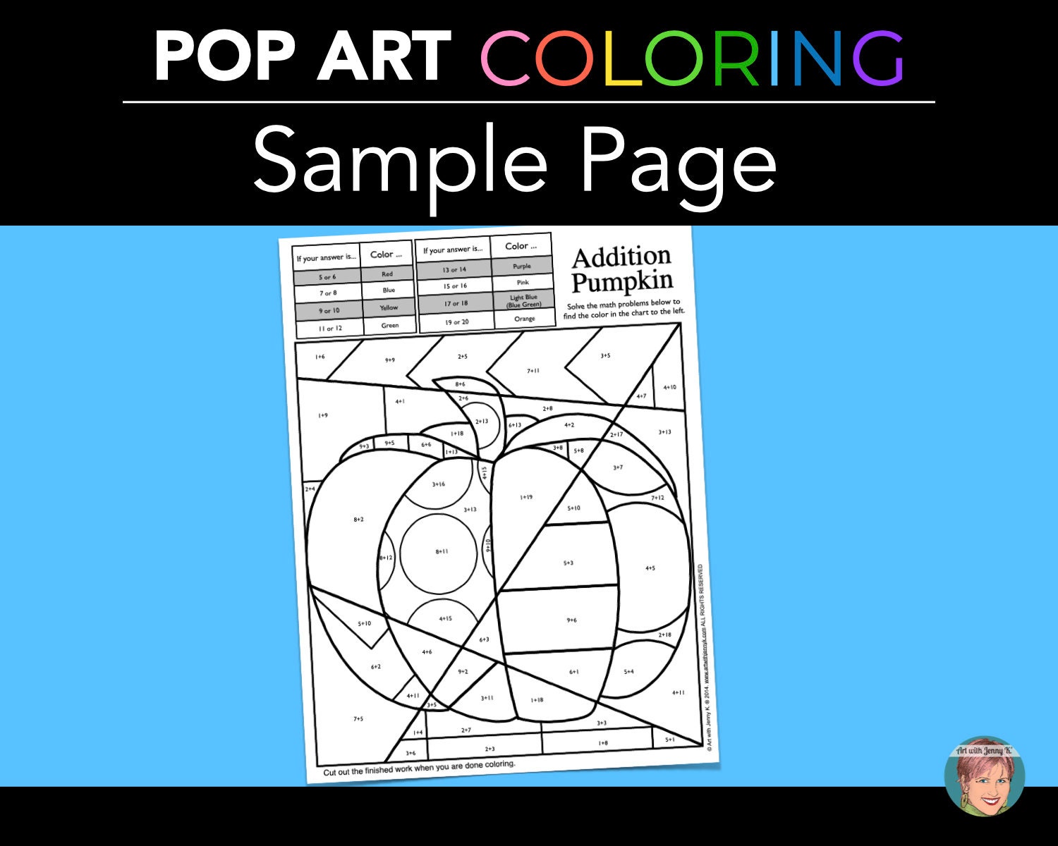 Thanksgiving Themed Color by Number Math Fact Review Coloring Pages ...