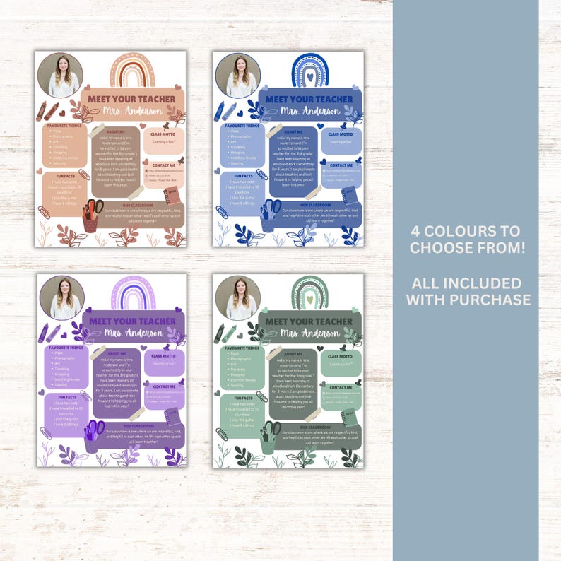 Meet the Teacher Template, Teacher Resource Letter, Back to School ...