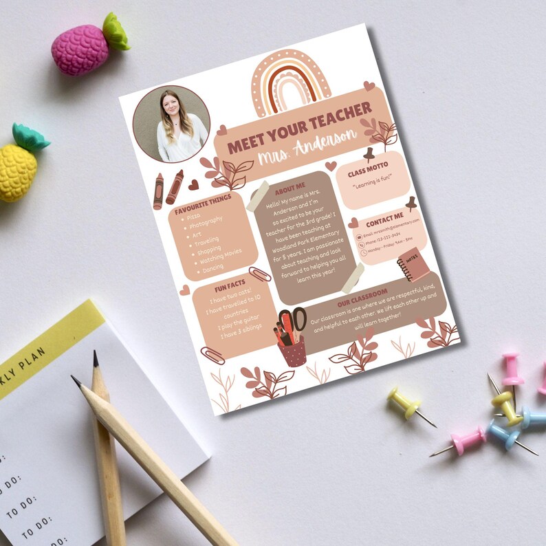 Meet the Teacher Template, Teacher Resource Letter, Back to School ...