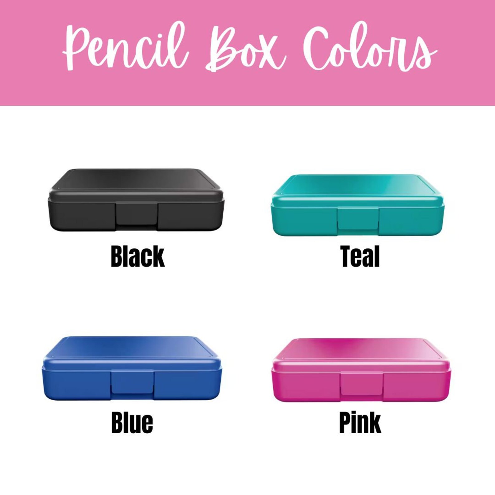 Custom Back-to-school Pencil Box, Personalized Goody Bags, Name Decal ...