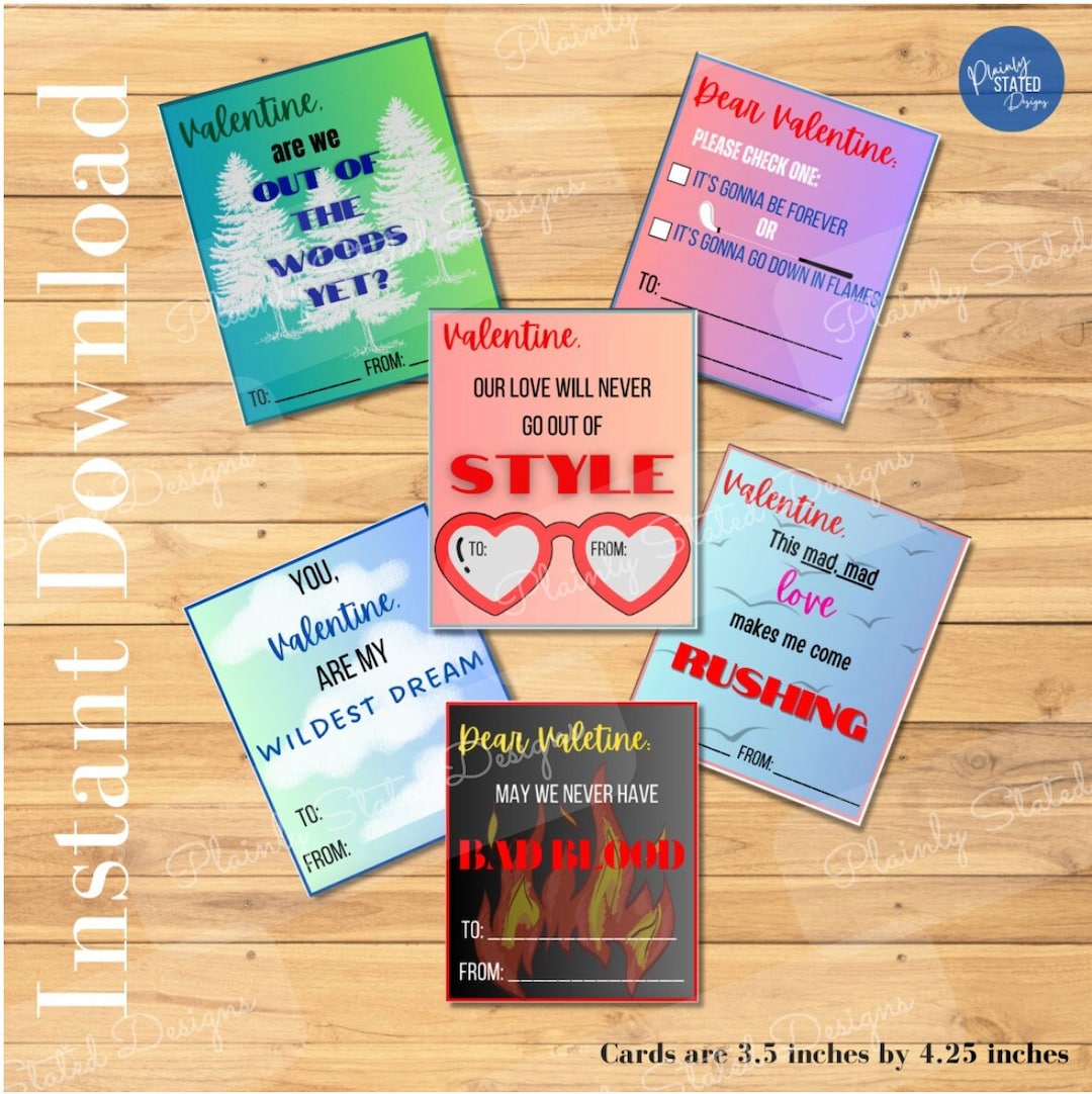 Swiftie Valentine's Day Cards - Etsy