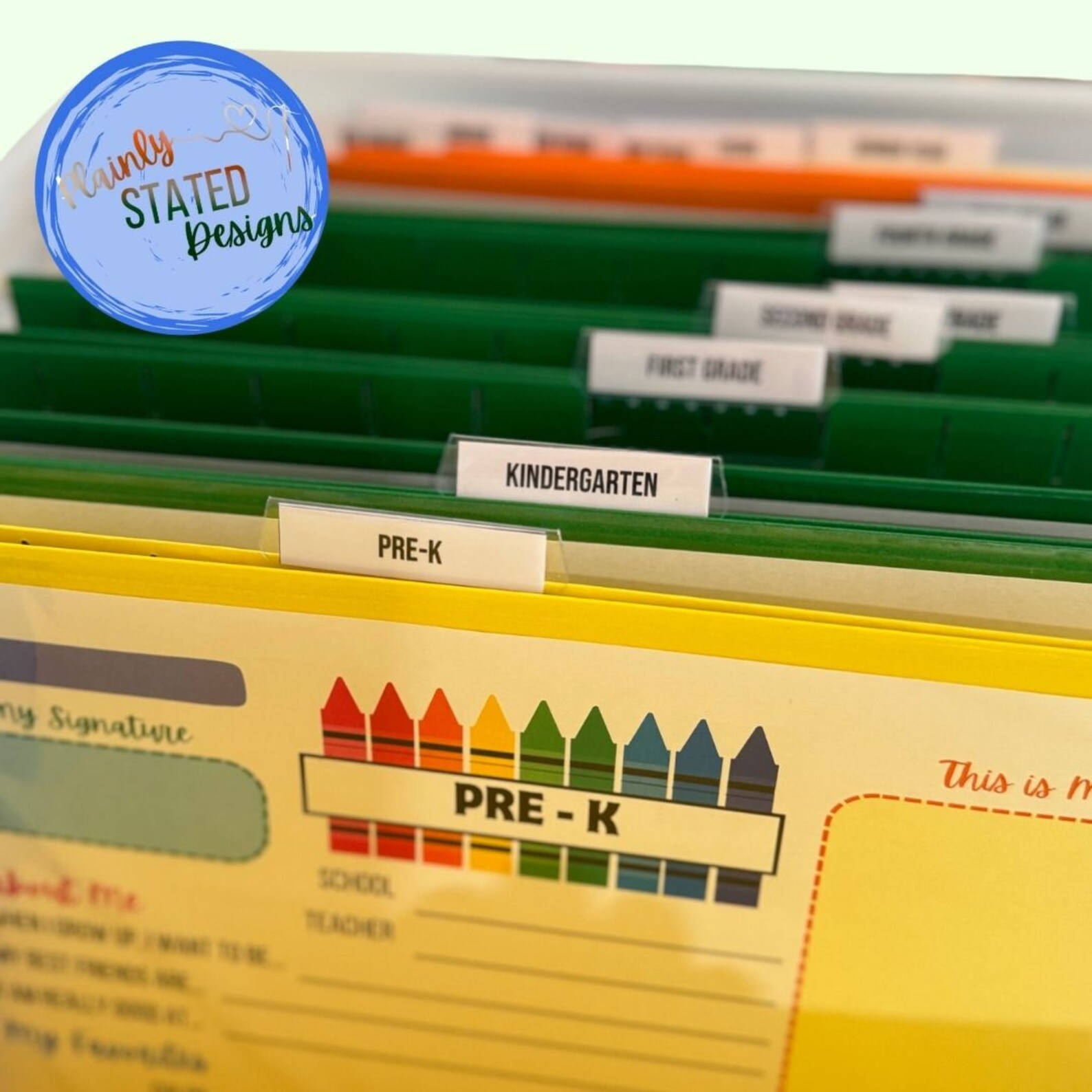 Fully Assembled School Days Keepsake Box Year in Review Memory Tote ...