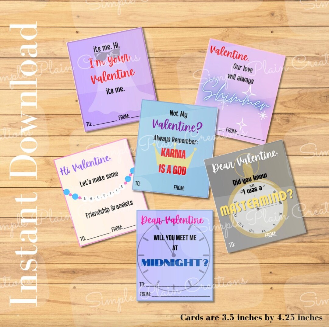 Swiftie Valentine's Day Cards - Etsy