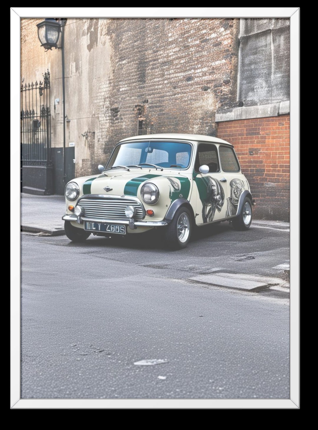 Mini / Iconic Cars / Mini Cooper / Digital Print / Retro Cars / Home ...