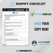 Shopify Checklist, Ecommerce Checklist, Dropshipping Checklist ...