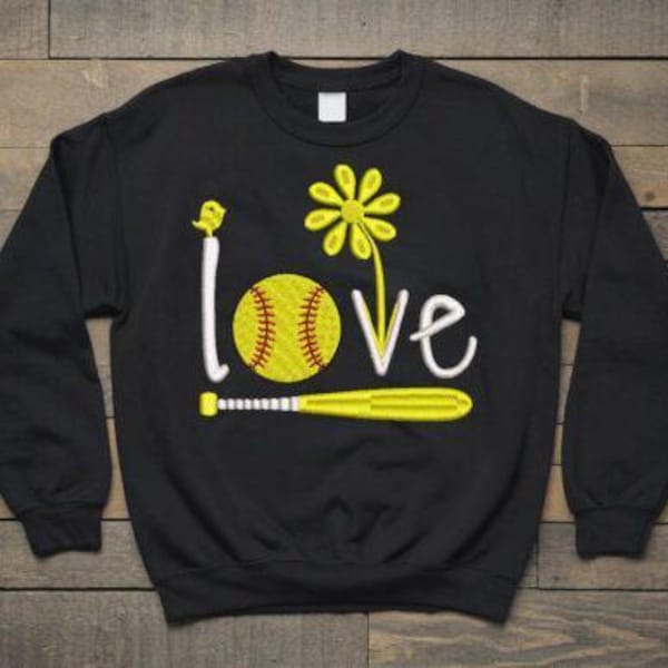 I Love Softball - Etsy