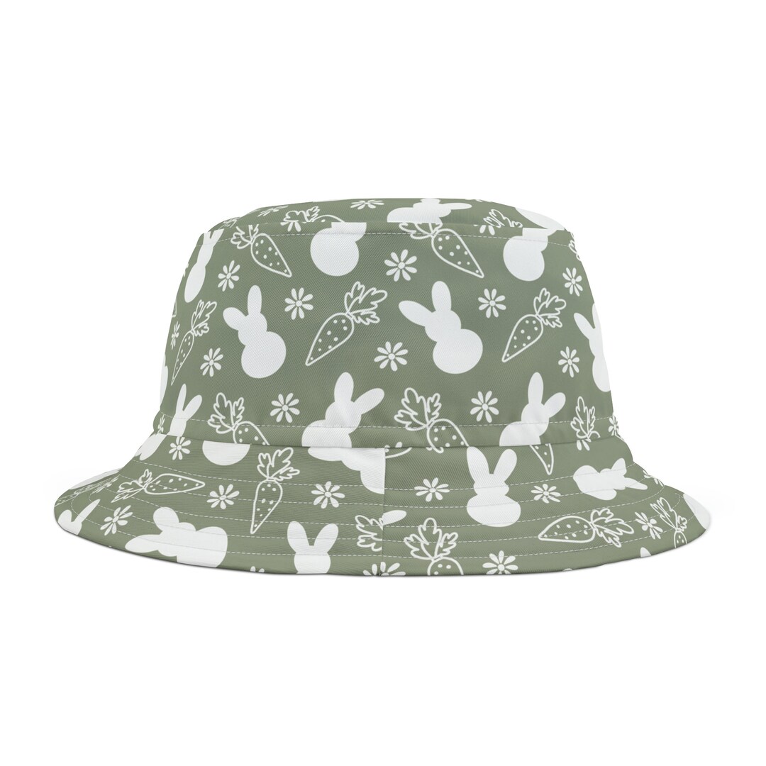 Easter Bunny Bucket Hat, Cute Adult Kid Bucket Hat, Spring Kid Hat ...