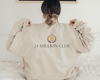 Bitcoin Sweatshirt, Crypto Sweatshirt, Bitcoin Crewneck, Crypto ...