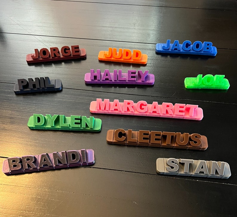 Name Plate Puzzle (3D Printed) - Etsy