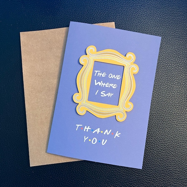 Friends Themed Thank You Card - Etsy