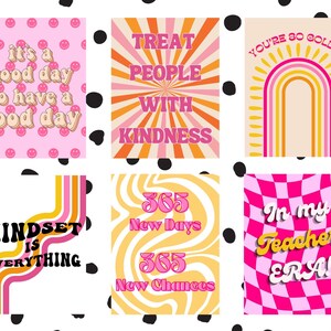 Retro Classroom Poster Bundle- 12 Posters - Etsy