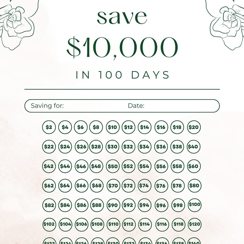 10000 Savings Box - Etsy