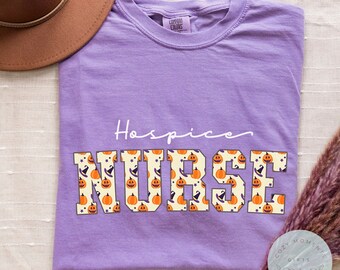 Funny Hospice Nurse Shirt, Halloween Hospice Shirt, Gift for Nurse ...