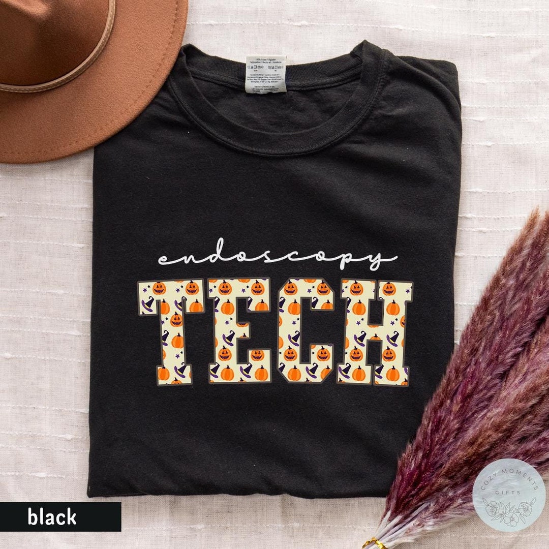 Endo Tech Halloween Shirts Comfort Colors, Spooky Endoscopy Technician ...