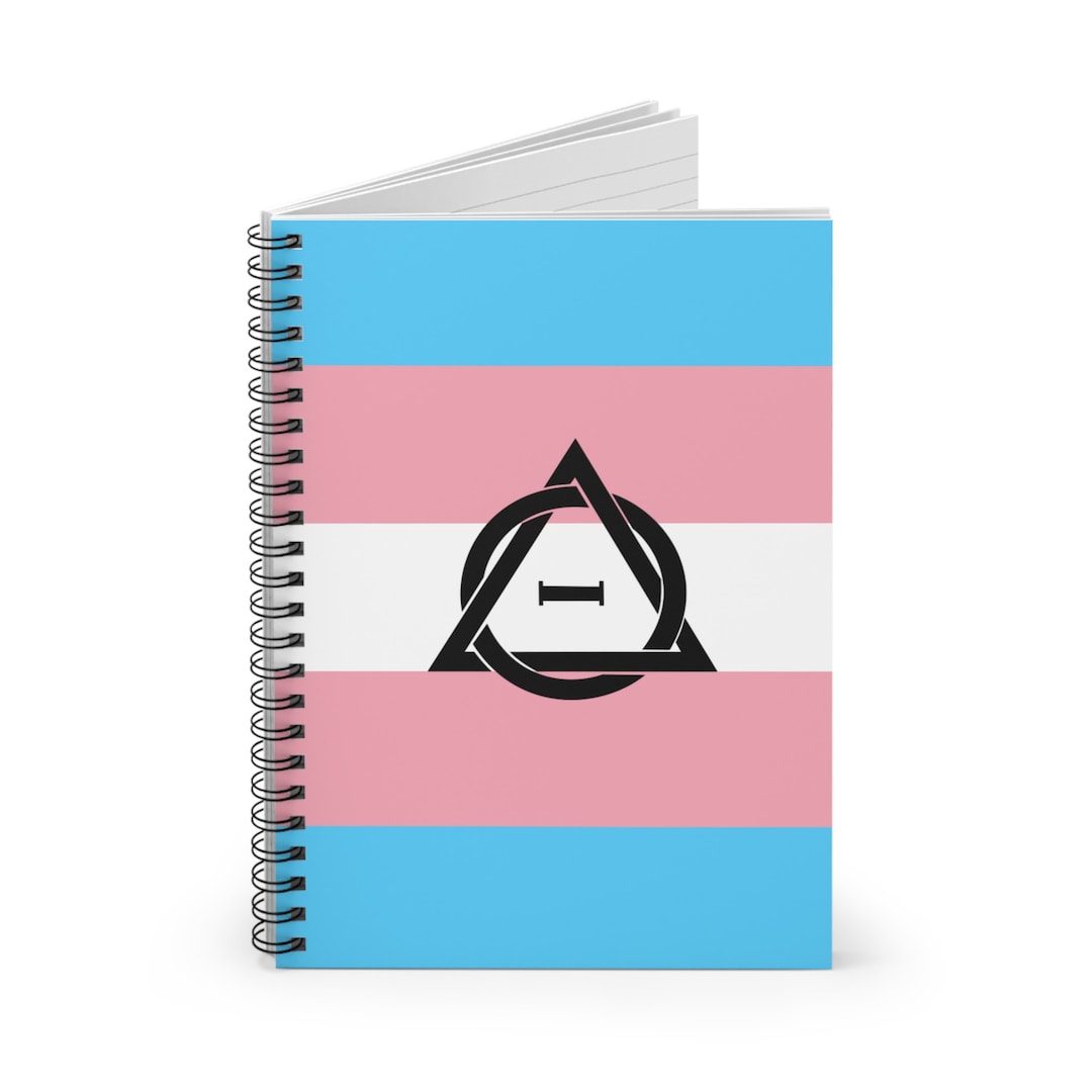 Transgender Flag Therian Spiral Notebook - Otherkin Journal [rainbow ...