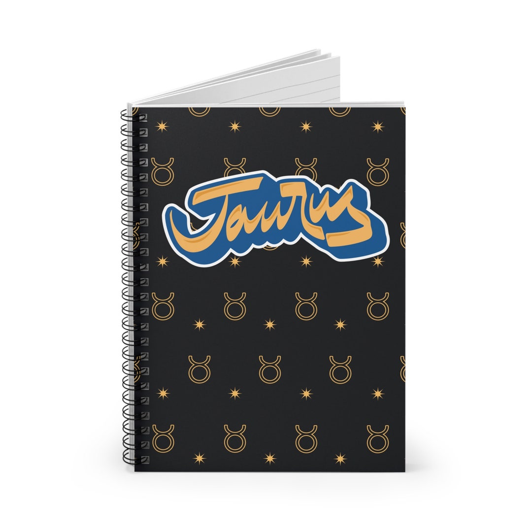 Taurus Spiral Notebook Zodiac Sign Journal Gift for April May Birthday ...