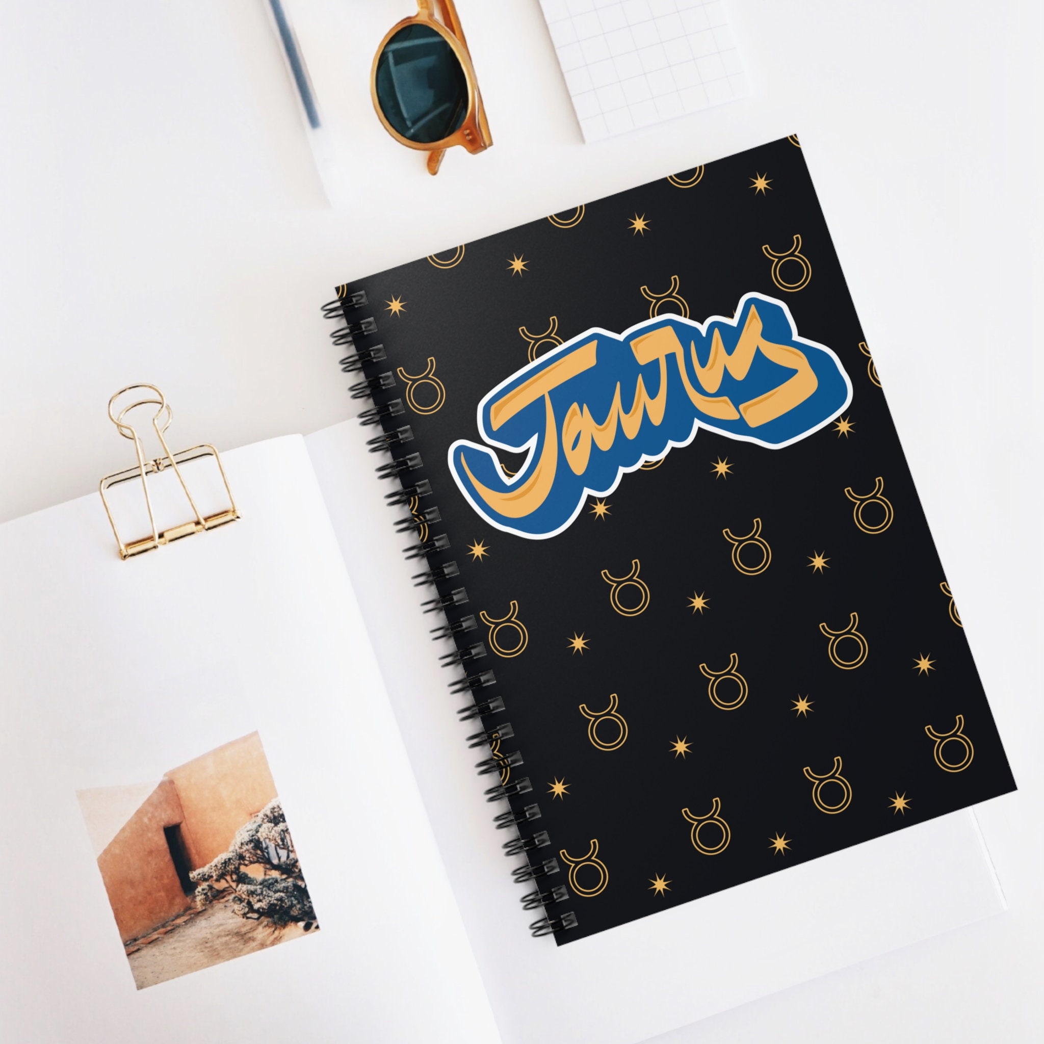 Taurus Spiral Notebook Zodiac Sign Journal Gift for April May Birthday ...