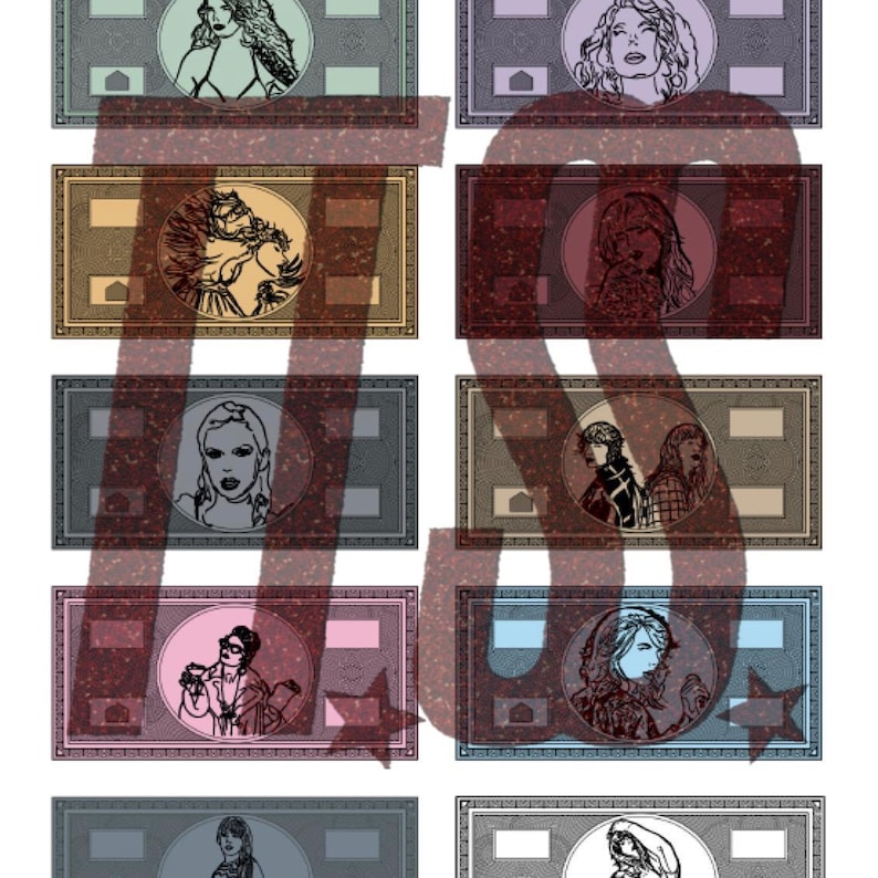 The Eras Tour TS Swiftopoly Deluxe Edition / Taylor Swift Monopoly DIY ...